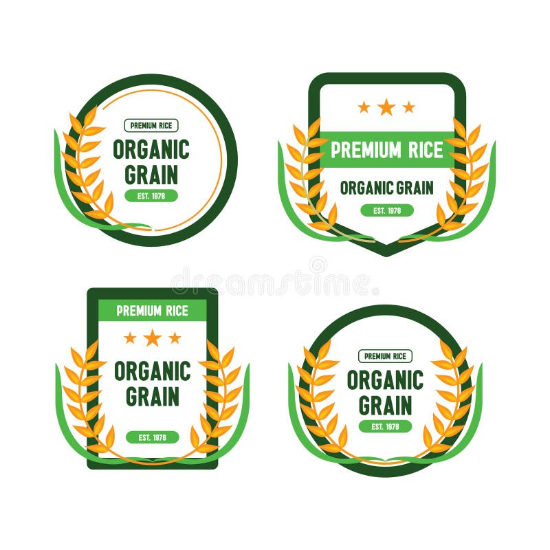 Rice company logo design stock illustration. Illustration of company ...