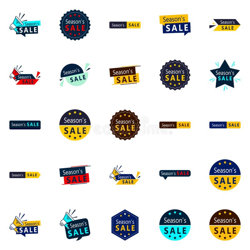 25 Premium Season Sale Banners for Marketing Materials Stock Vector ...