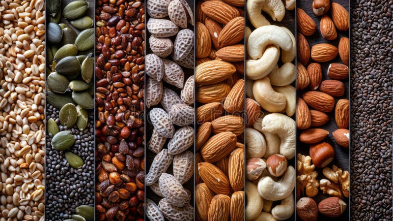 Premium Selection of Whole Nuts and Seeds for a Balanced Nutrient ...