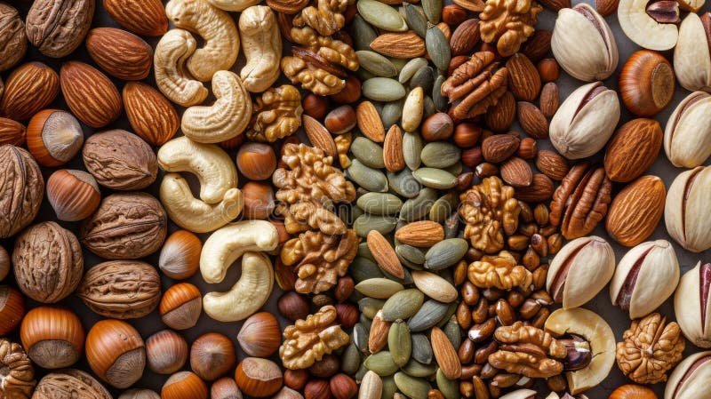 Premium Selection of Whole Nuts and Seeds for a Balanced Nutrient ...