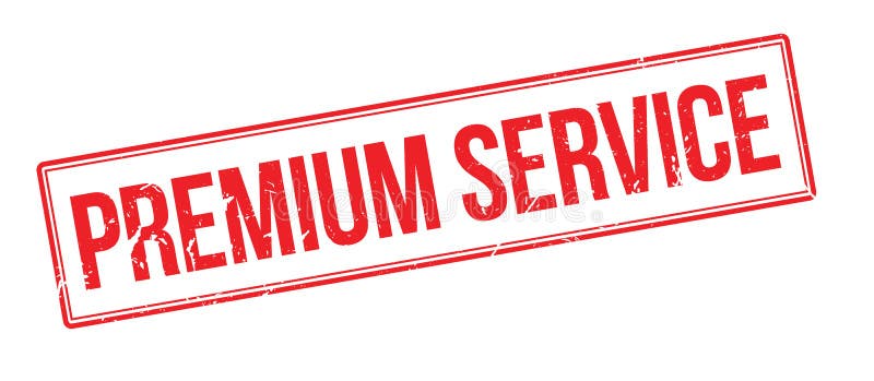 Premium Service Rubber Stamp Stock Illustration - Illustration of ...