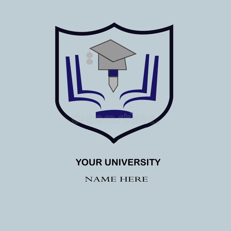 A Premium Set of University Logo Design Stock Vector - Illustration of ...