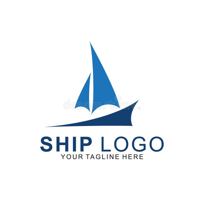 Premium Ship Logo with Modern Concept Stock Illustration - Illustration ...