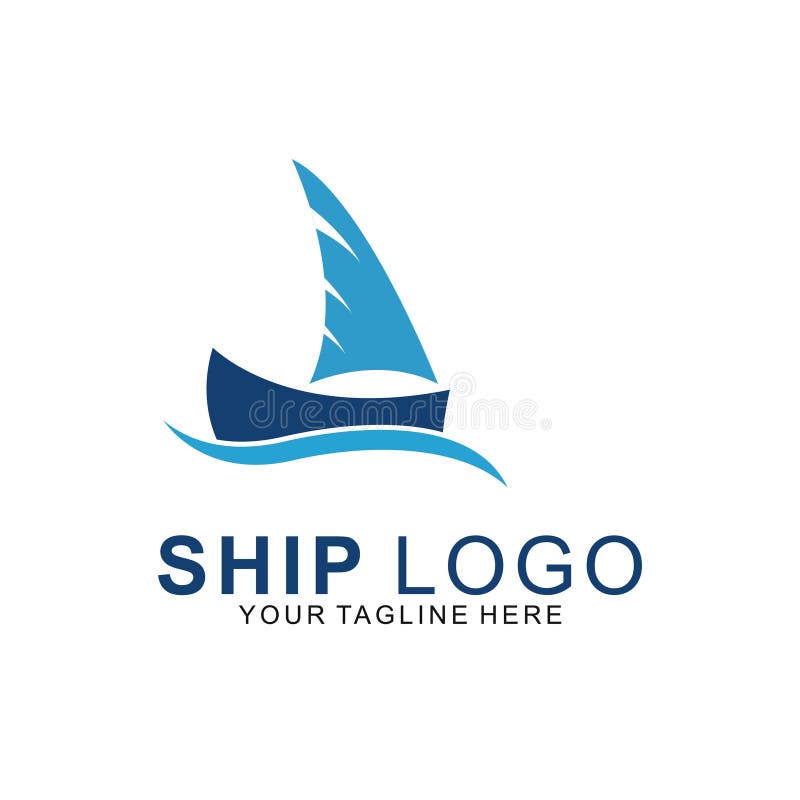 Premium Ship Logo with Modern Concept Stock Illustration - Illustration ...