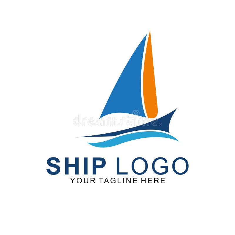 Premium Ship Logo with Modern Concept Stock Illustration - Illustration ...