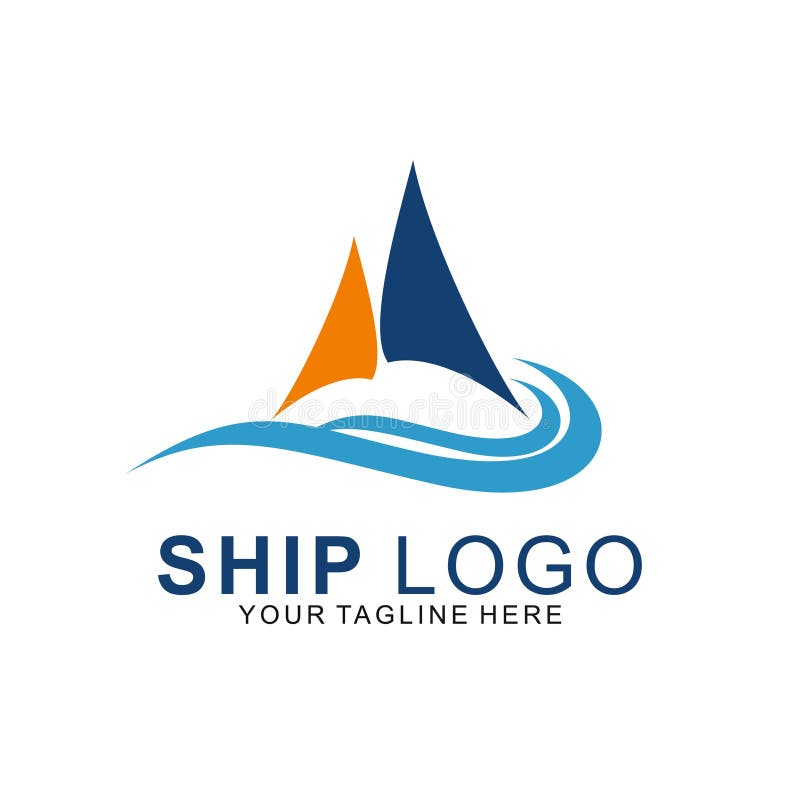 Premium Ship Logo with Modern Concept Stock Illustration - Illustration ...