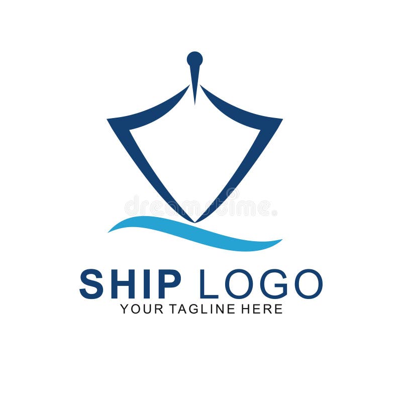 Premium Ship Logo with Modern Concept Stock Illustration - Illustration ...
