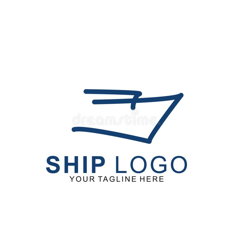 Premium Ship Logo with Modern Concept Stock Illustration - Illustration ...