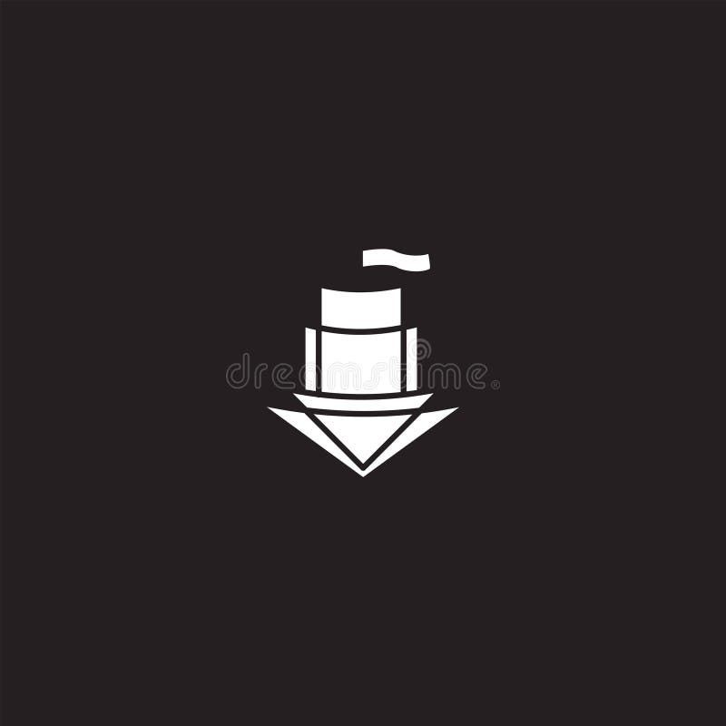Premium Ship Logo with Modern Concept Stock Illustration - Illustration ...