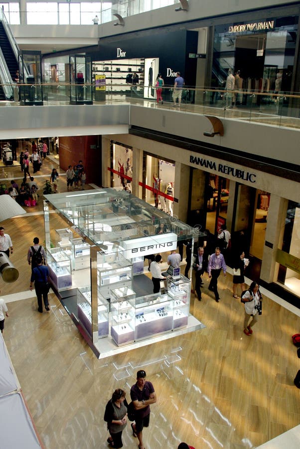 Atrium, Inside View Of Shopping Mall Editorial Stock Photo - Image of ...