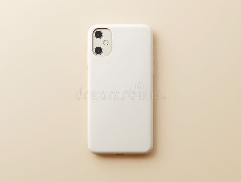 Premium Smartphone Mockup with Clean Back Design Stock Photo - Image of ...