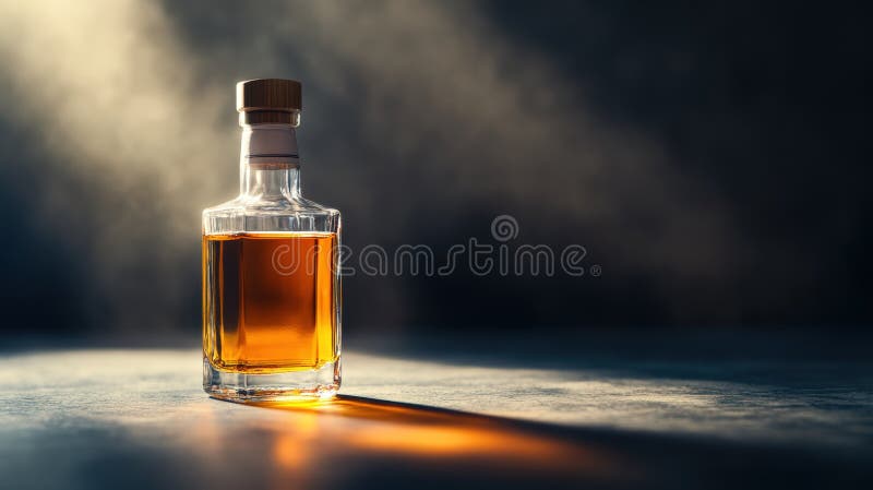 Premium Speyside Whisky Bottle Highlighted in Dramatic Lighting for ...