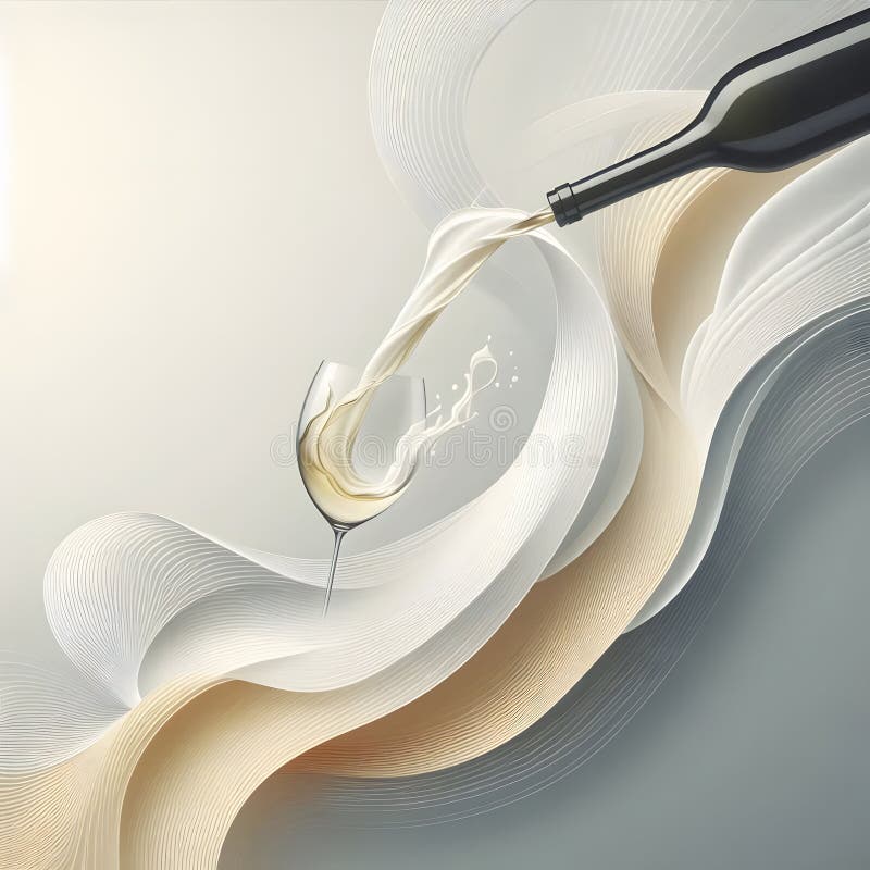 Premium Spirit Pour with Golden Flow Pattern and Elegant Movement ...