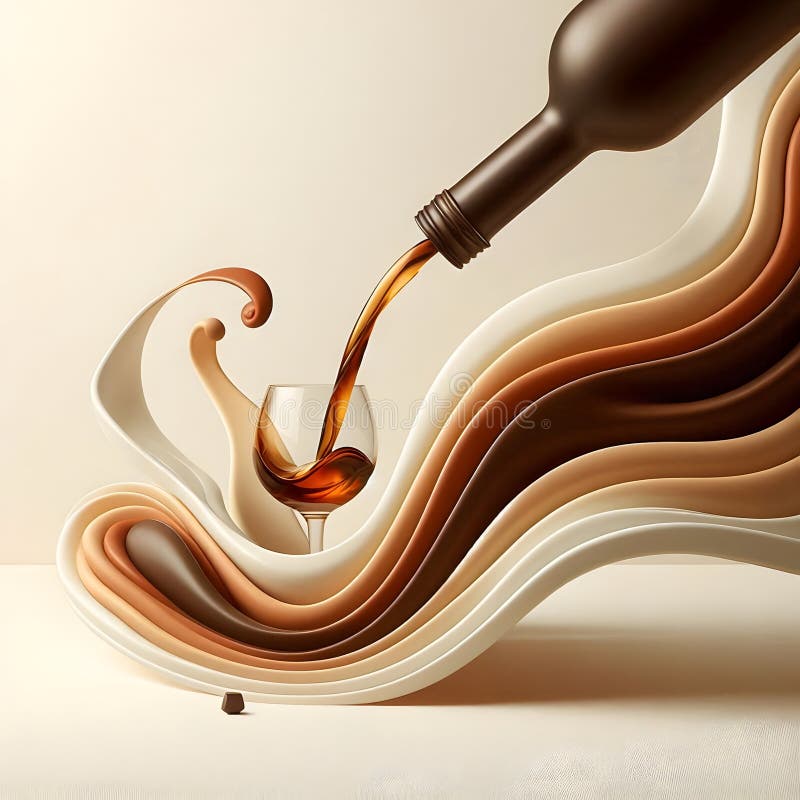 Premium Spirit Pour with Golden Motion and Elegant Movement Pattern ...