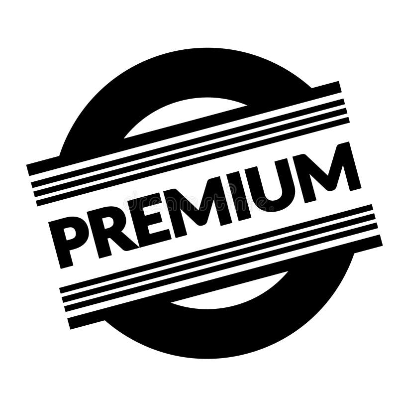 Premium stamp on white stock vector. Illustration of isolated - 124381757