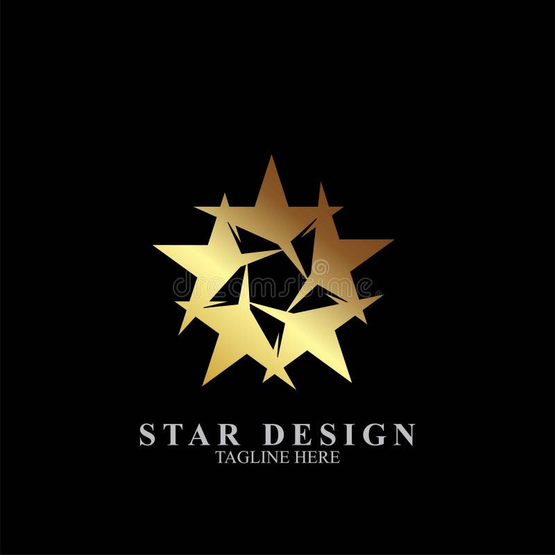 Premium star logo design stock vector. Illustration of vector - 182586857