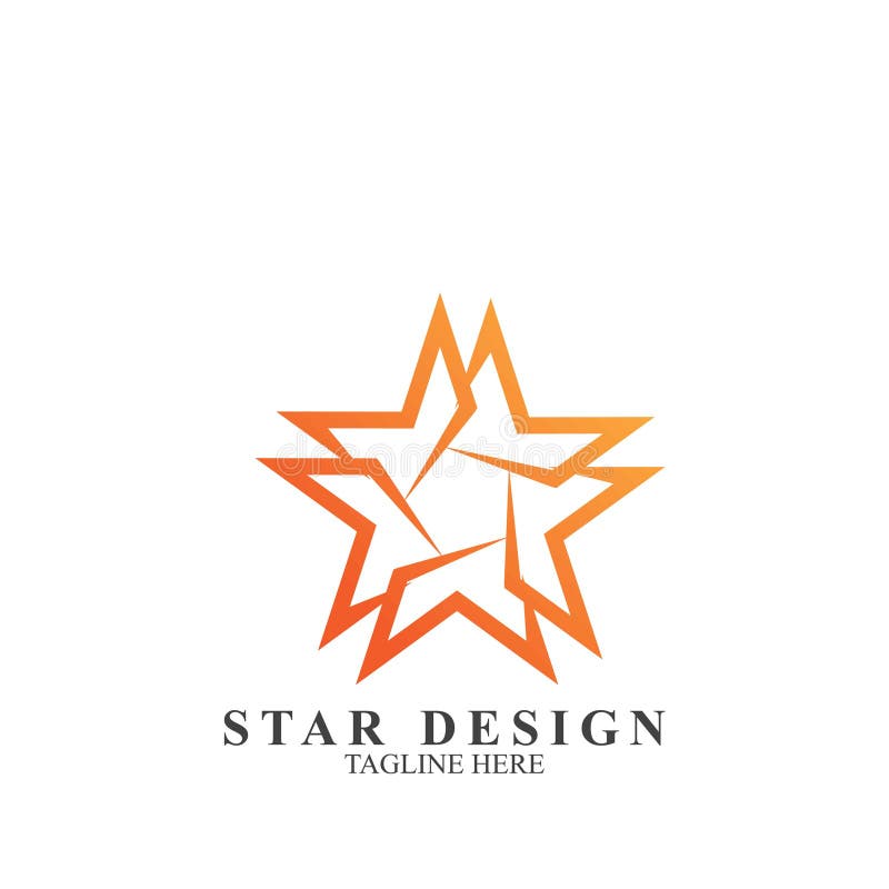 Premium star logo design stock photo. Image of shape - 182560010