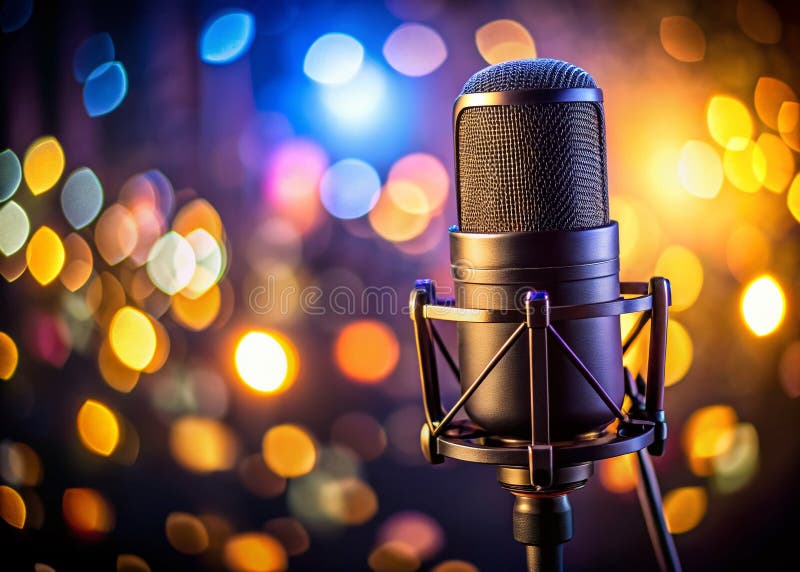 Premium Studio Microphone a Sleek Black Design for ProfessionalGrade ...