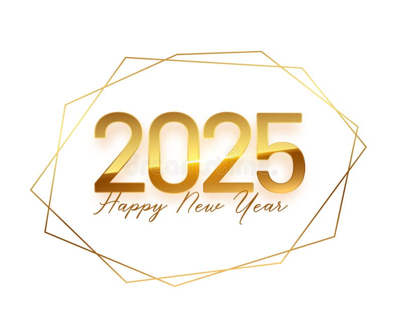 Premium Style 2025 New Year Invitation Card Design Stock Vector ...