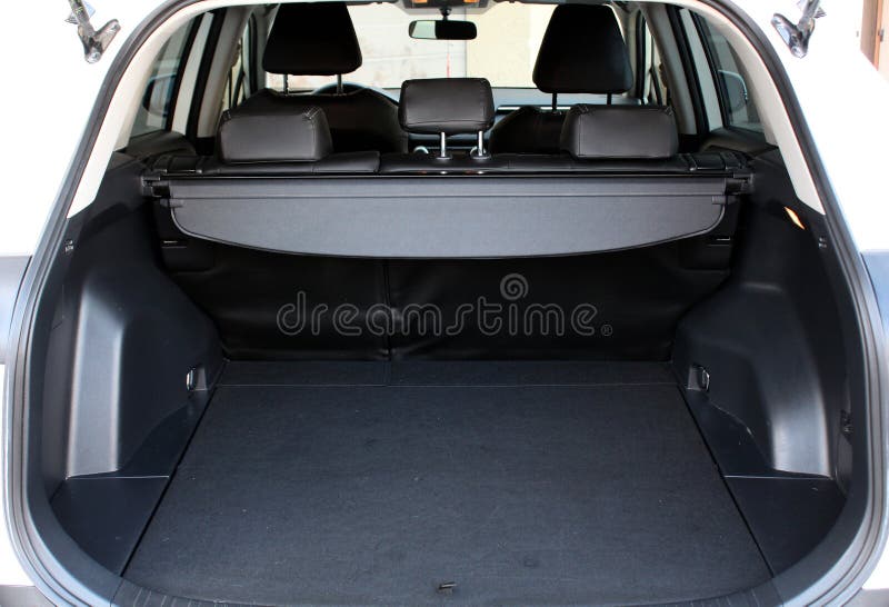 Premium SUV Open Trunk. Open Empty Trunk in the Modern SUV. Car Boot ...