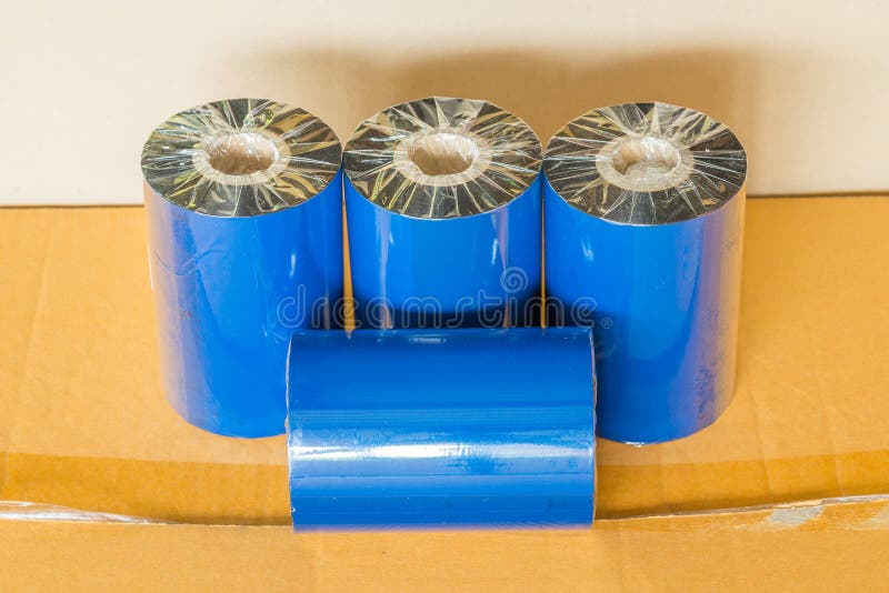 Premium Thermal Transfer Ribbon (TTR) with Packaging Stock Photo ...