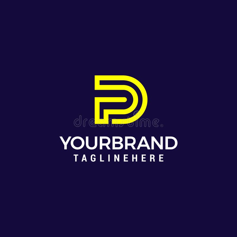 Premium Vector Abstract Modern PD Letter Logo Line Design Template ...