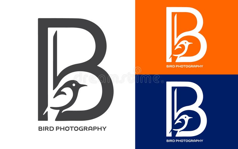 Premium Vector B Logo in Two Color Variations, Letter B for Bird ... Premium Vector B Logo in Two Color Variations, Letter B for Bird ...