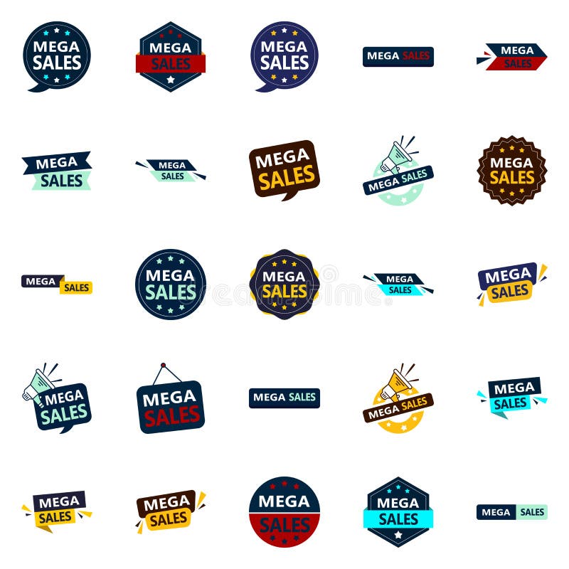 25 Premium Vector Designs in the Mega Sale Bundle Perfect for Marketing ...