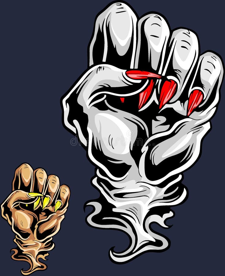 Hand Devil 2 Vector Illustration Download Stock Vector - Illustration ...