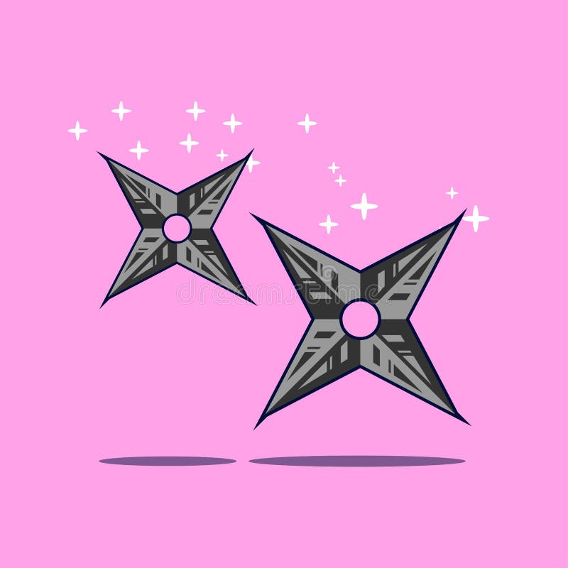 Premium Vector L Vector Draw Designshuriken Weapon Simple Ilustration ...