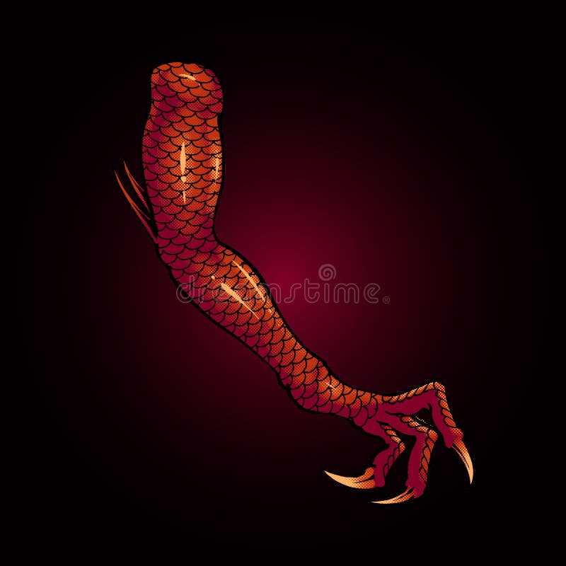 Premium Vector Monster Dragon Hand Element Stock Vector - Illustration ...