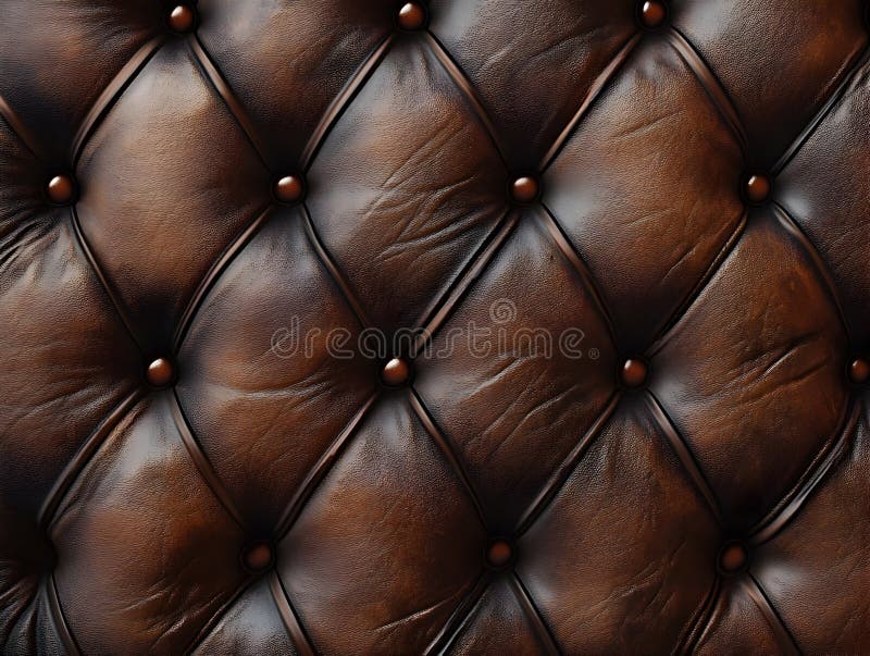 Premium and Vintage Leather Texture with Tufted Diamond Pattern and ...