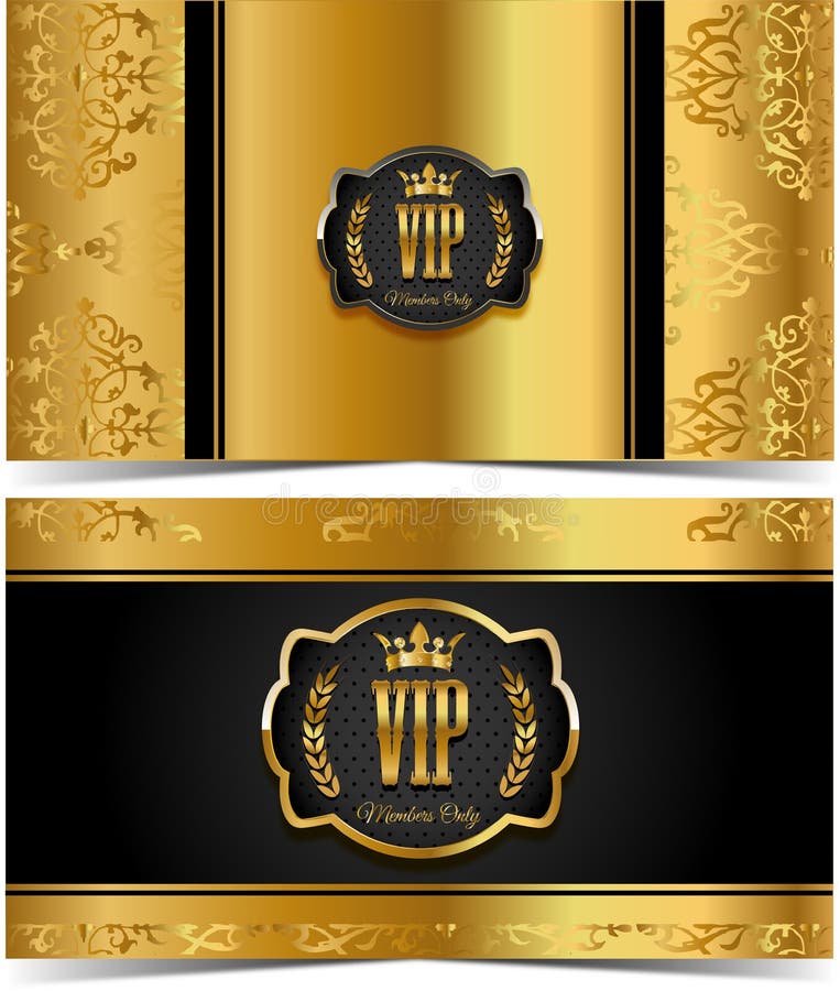Premium vip card stock illustration. Illustration of icon - 102418231