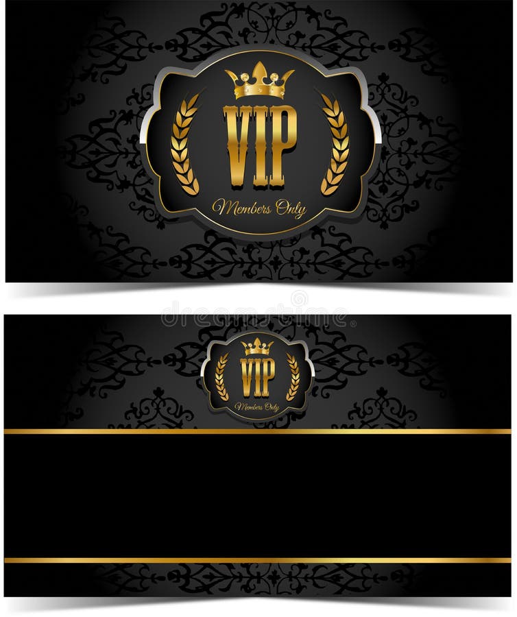 Premium vip card stock illustration. Illustration of hands - 102398241