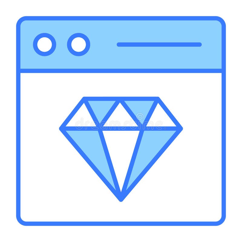 Premium Website Icon Modern Illustration Stock Vector - Illustration of ...