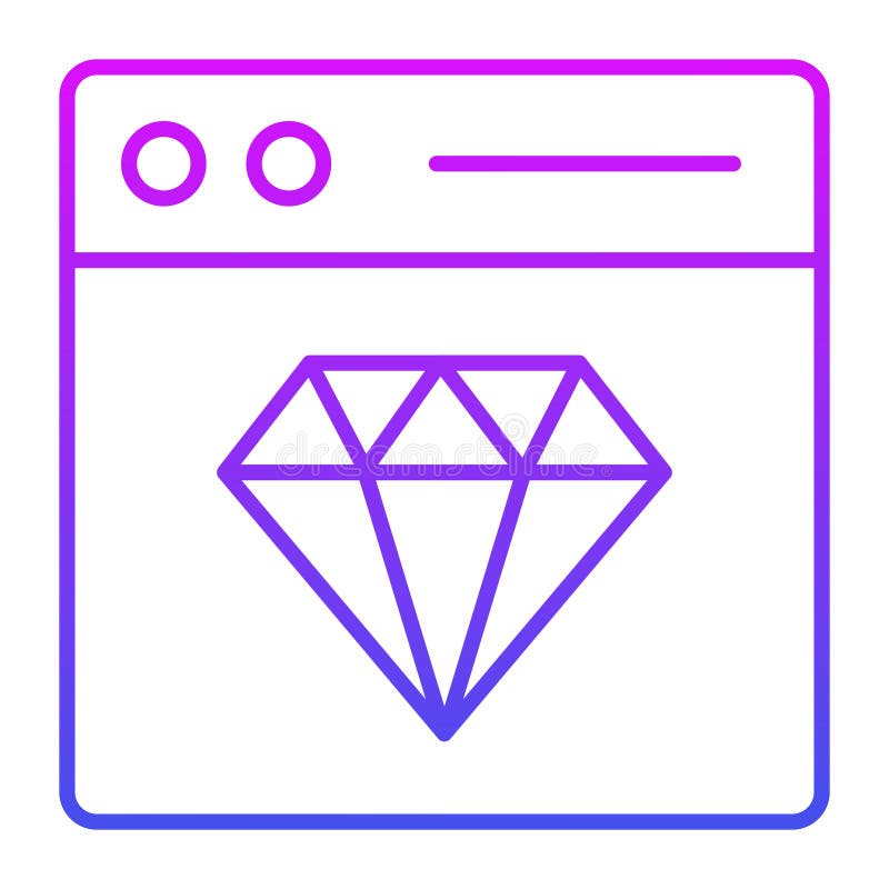 Premium Website Icon Modern Illustration Stock Vector - Illustration of ...