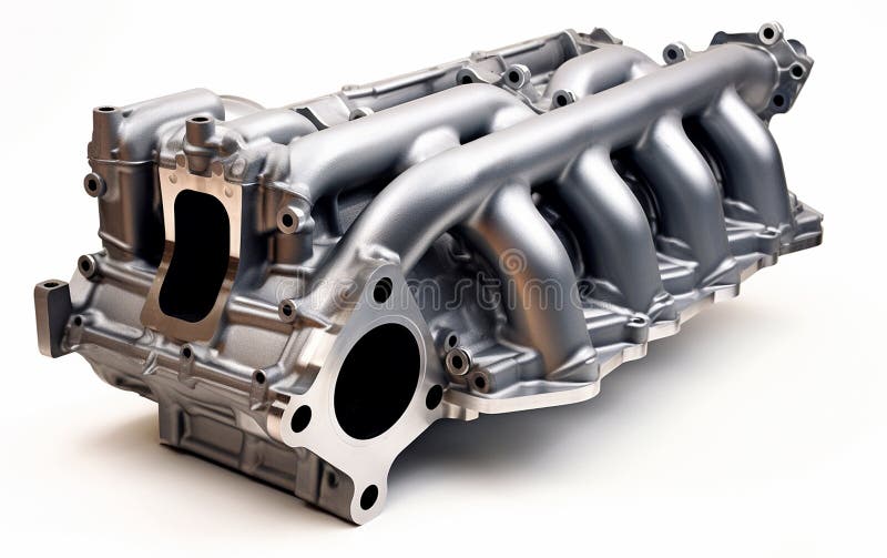 Premium White Intake Manifolds for Peak Performance Stock Photo - Image ...