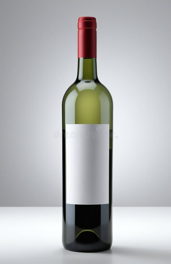 Premium Wine Bottle Mockup with Realistic Glass Texture and ...