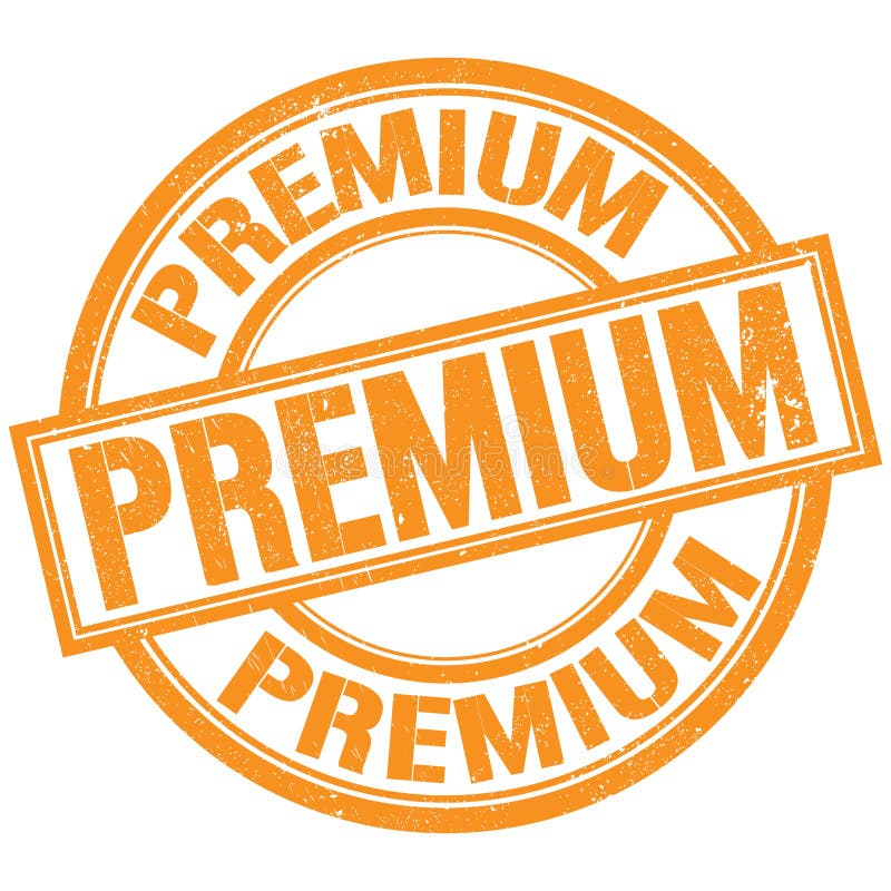 PREMIUM Written Word on Orange Stamp Sign Stock Illustration ...