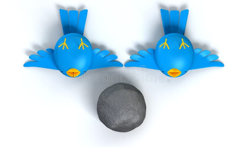 Prendere Due Piccioni Con Una Fava Illustrazione di Stock ...