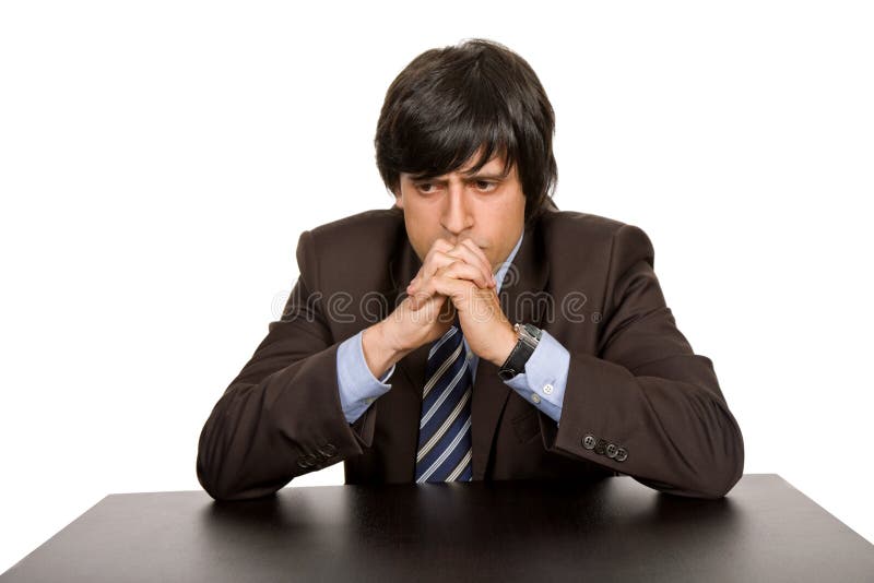 Preoccupato immagine stock. Immagine di capo, azienda - 6785149