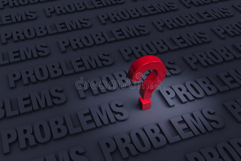 Preocupado De Tan Muchos Problemas Stock de ilustración - Ilustración ...