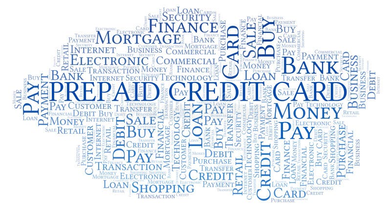 Prepaid Credit Card Word Cloud. Stock Illustration - Illustration of ...