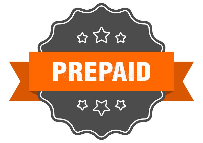 Prepaid Label. Prepaid Isolated Seal. Sticker. Sign Stock Vector ...