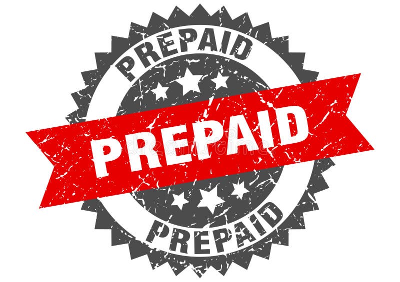 Prepaid Stamp. Prepaid Grunge Round Sign Stock Vector - Illustration of ...