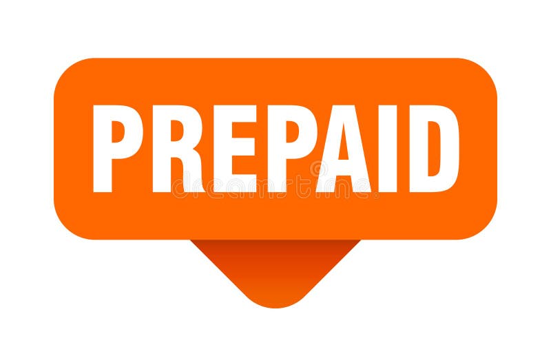 Prepaid Sticker. Prepaid Sign on Transparent Background Stock Vector ...