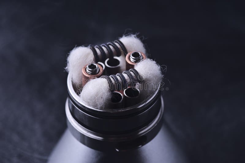 Vape, e cigarette atomizer stock image. Image of dripping - 100975461