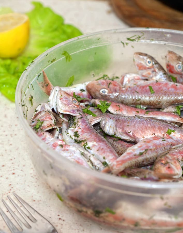 Preparation of Baked Fish with Sauce Stock Image - Image of baked ...