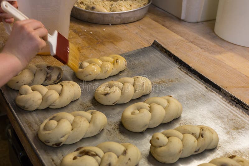 Preparation of baked goods stock photo. Image of brown - 107747456