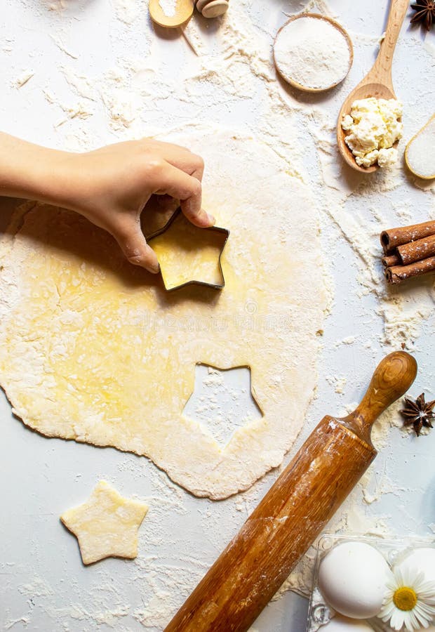 Preparation for Baking. Culinary Concept. Top View Stock Image - Image ...